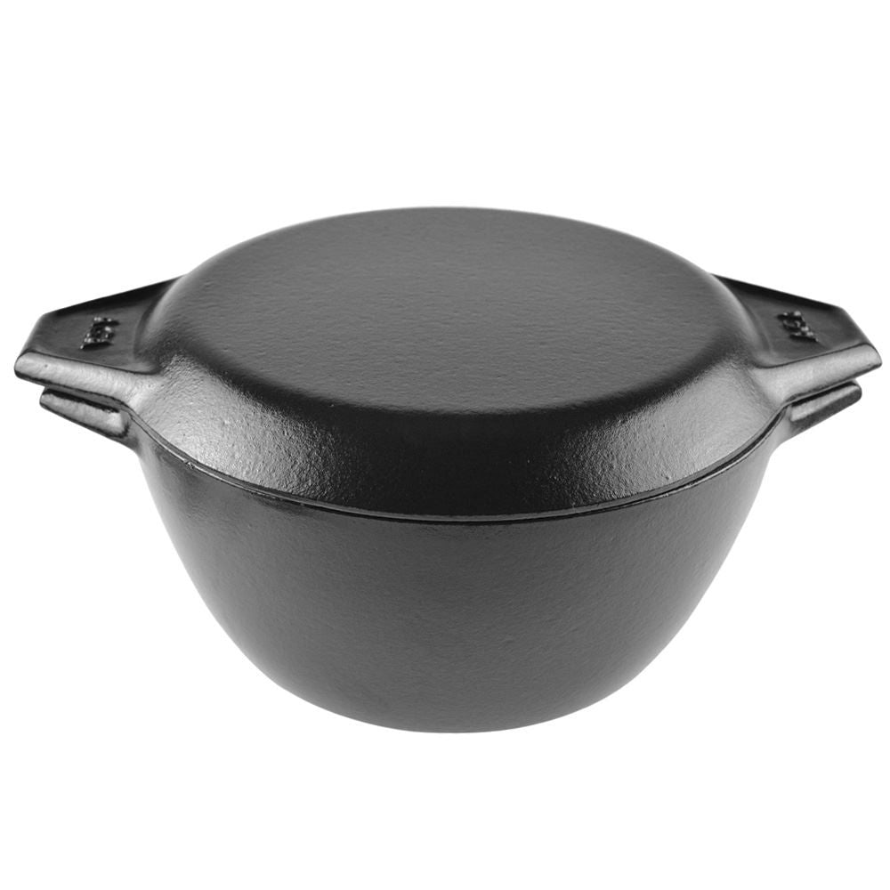 AGA Cast Iron Round Casserole Dish | Black Kitchenware at W&H Supplies
