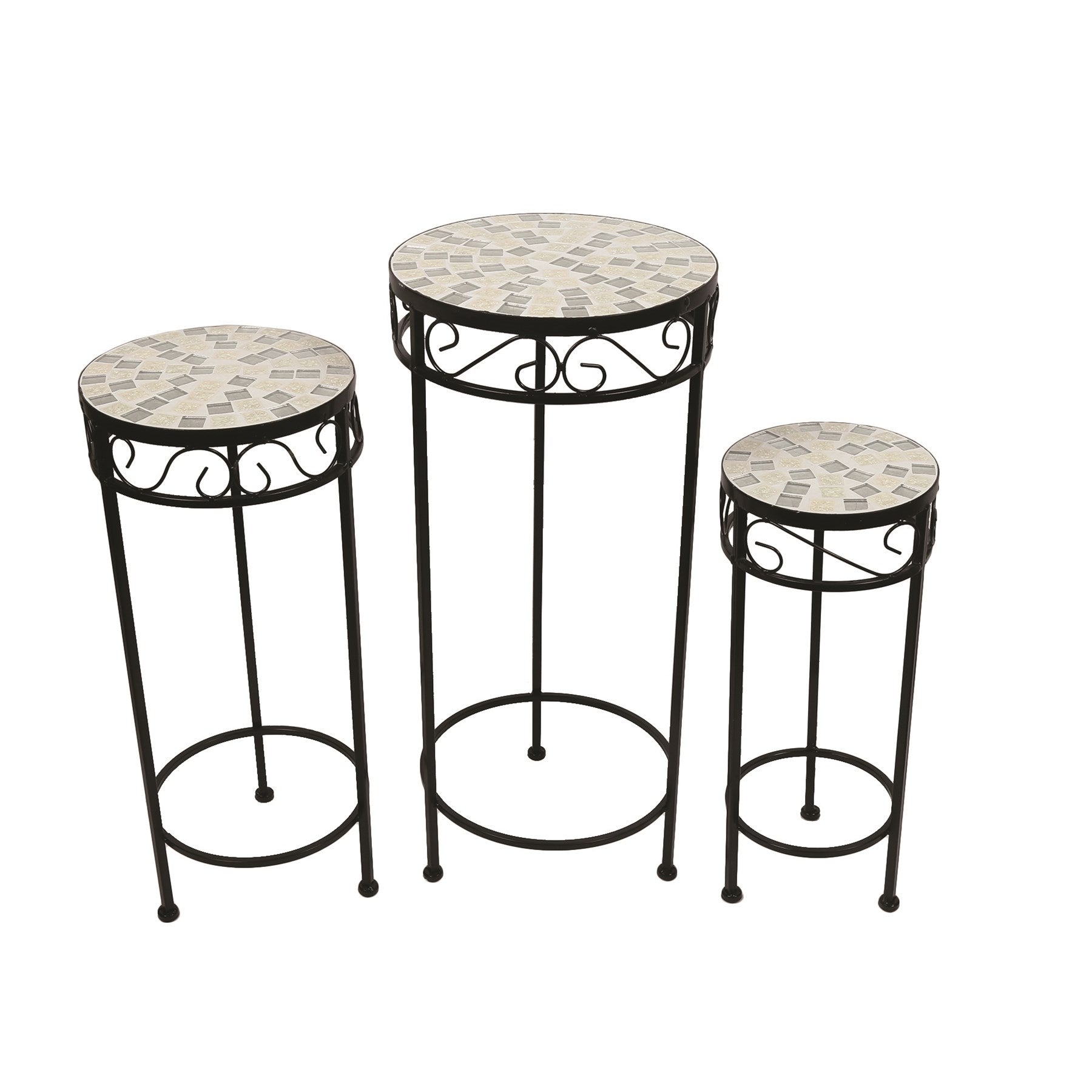 Set of 3 Tables Plant Stands | Ornaments & Giftware - W&H Supplies