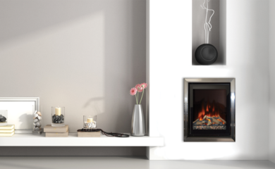 Evonic EV412 Chrome Frame | Electric Fires | 750/1500W Heat Outputs ...